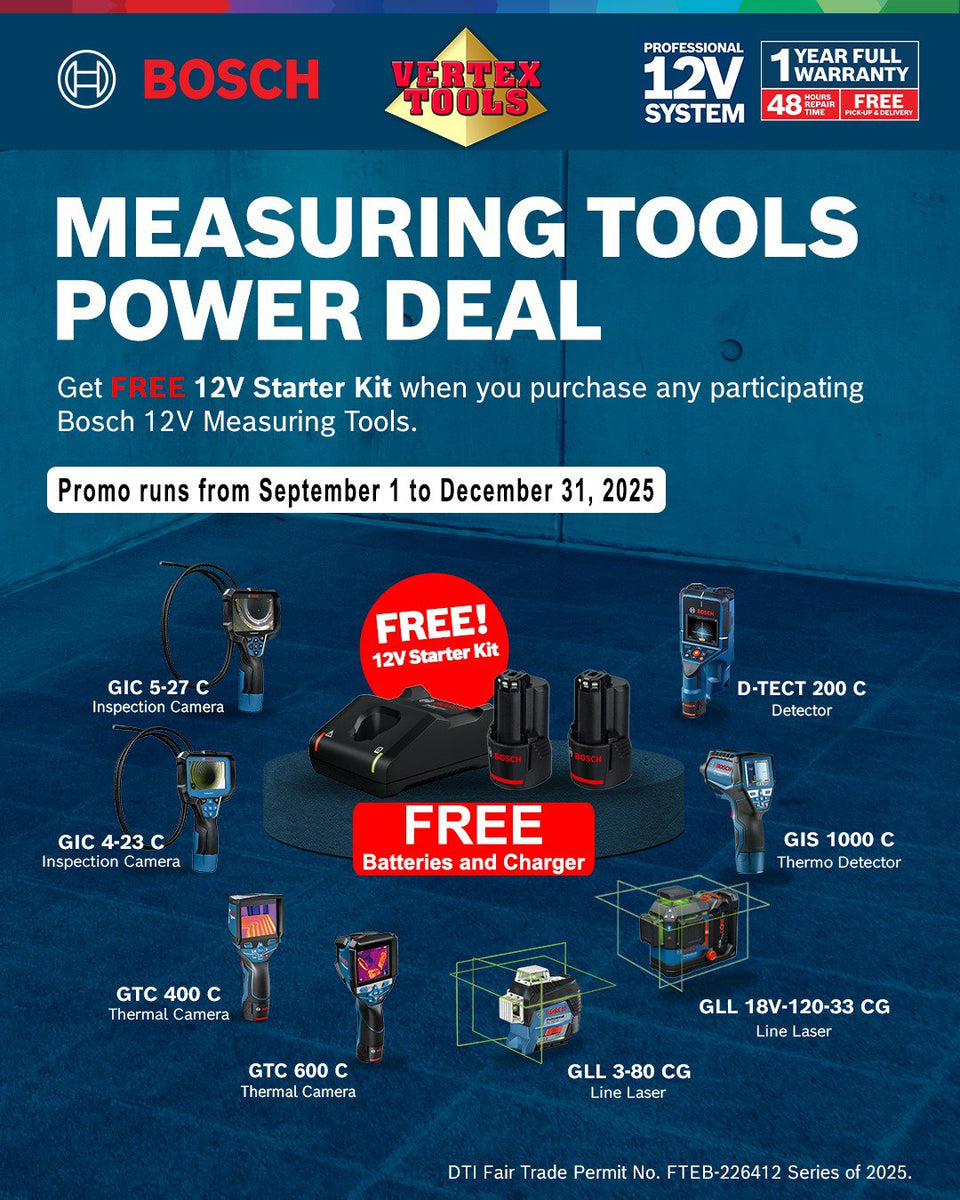 Bosch Promo - FREE 12V Starter Kit – vertexpowertools