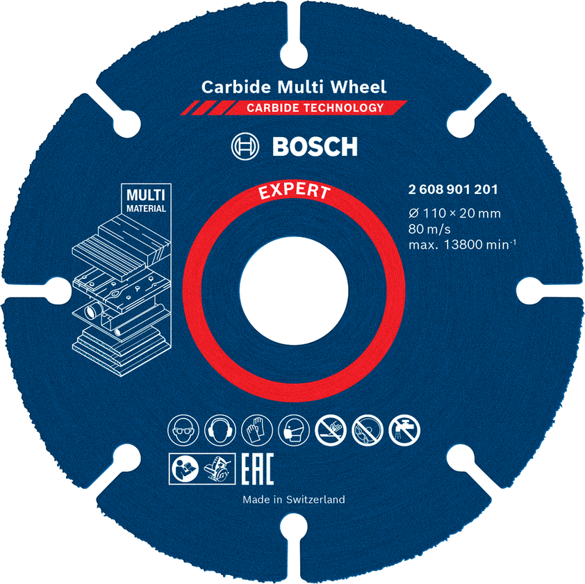 Bosch 2608901201 Expert Carbide Multi Wheel 110mm (For Marble Cutter 4 ...