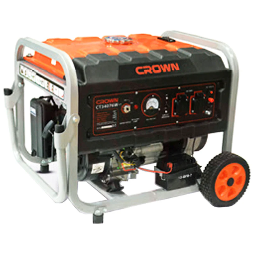 Crown CT34078WE Gasoline Generator 5000W 5.5KVA – vertexpowertools