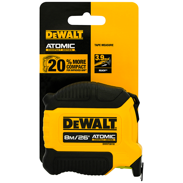 Dewalt DWHT38118-30 Compact Tape Measure 8 meters (Atomic ...