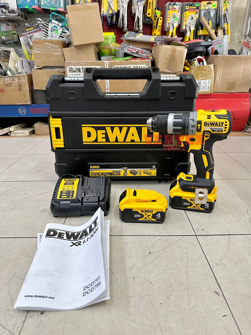 Dewalt DCD796M2 18V/ 20V Cordless Brushless Hammer Drill - Driver [Set ...