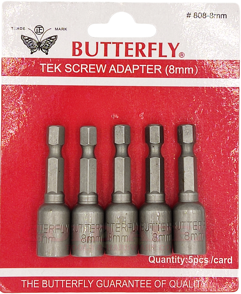 Butterfly #808 Magnetic Tek Screw Adaptor (8mm) – vertexpowertools