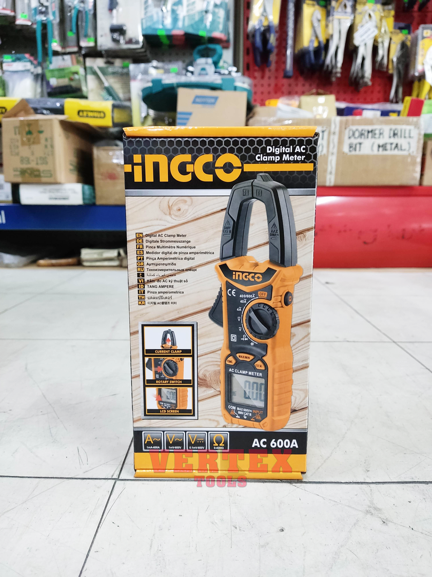 Ingco DCM6003 Digital AC Clamp meter 6000 Counts – vertexpowertools