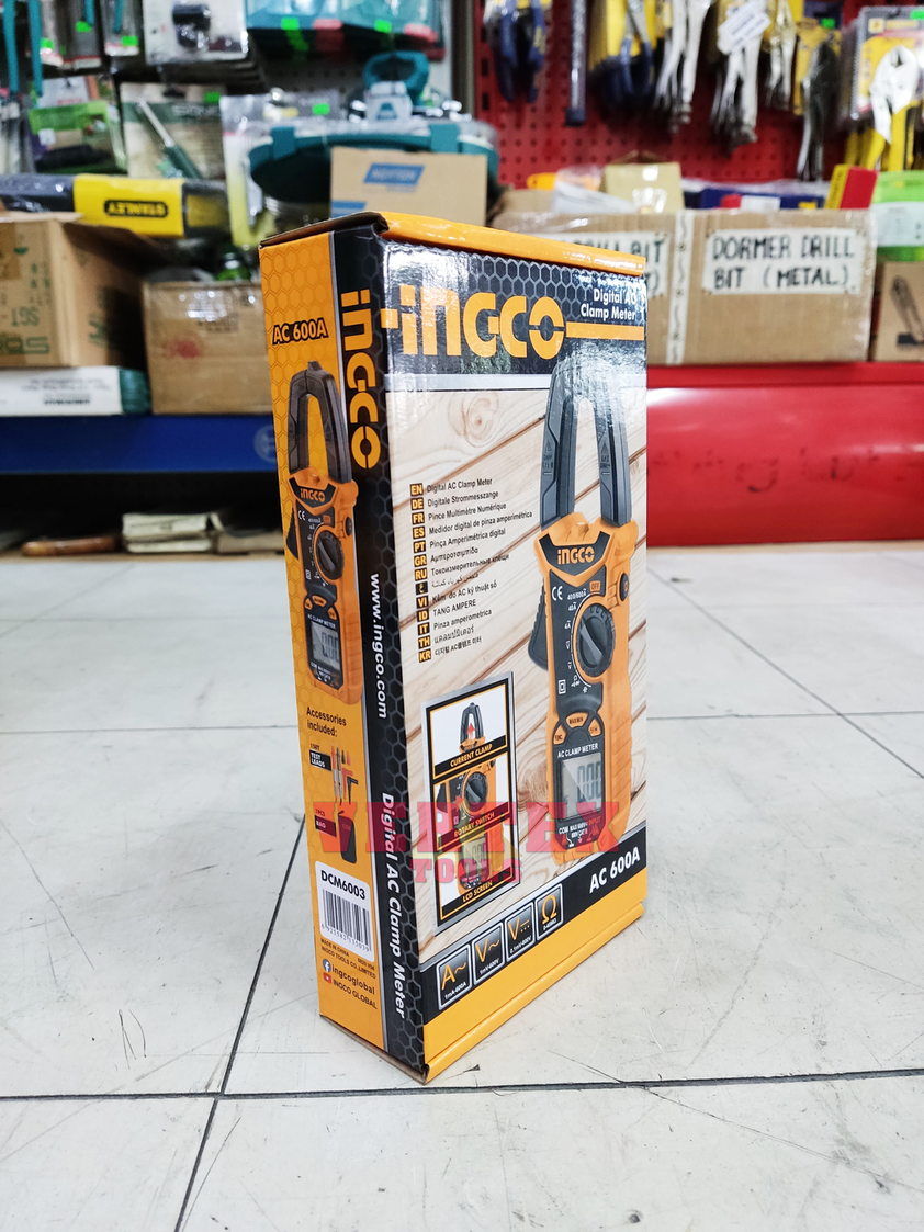 Ingco DCM6003 Digital AC Clamp meter 6000 Counts – vertexpowertools