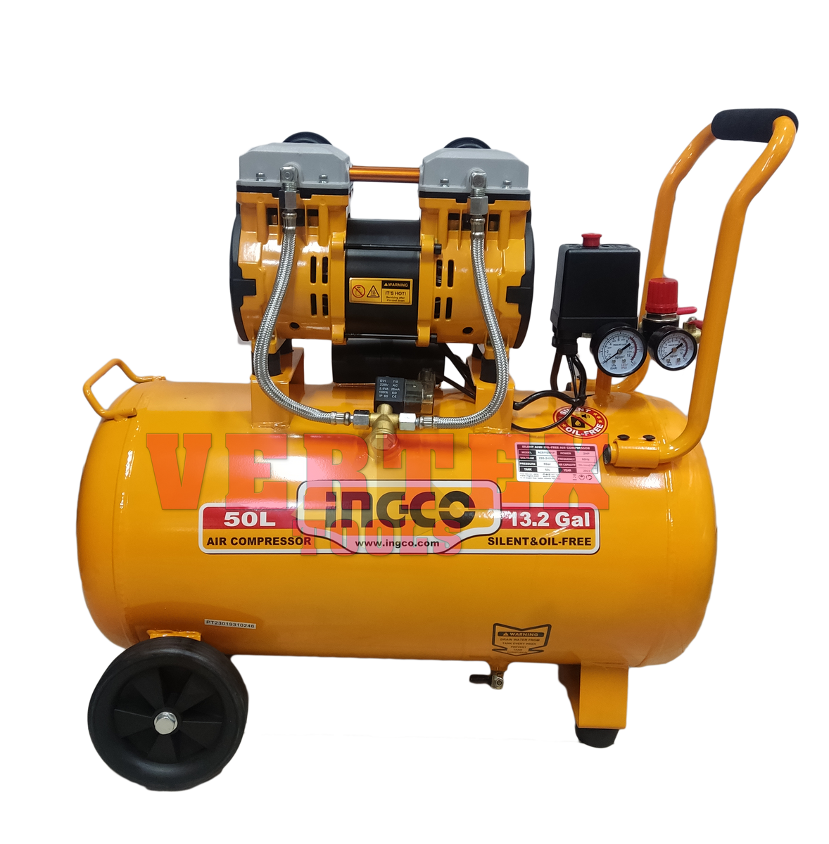 Ingco ACS112501P Oil Free Air Compressor 2HP (Noise Less / Silent Type ...