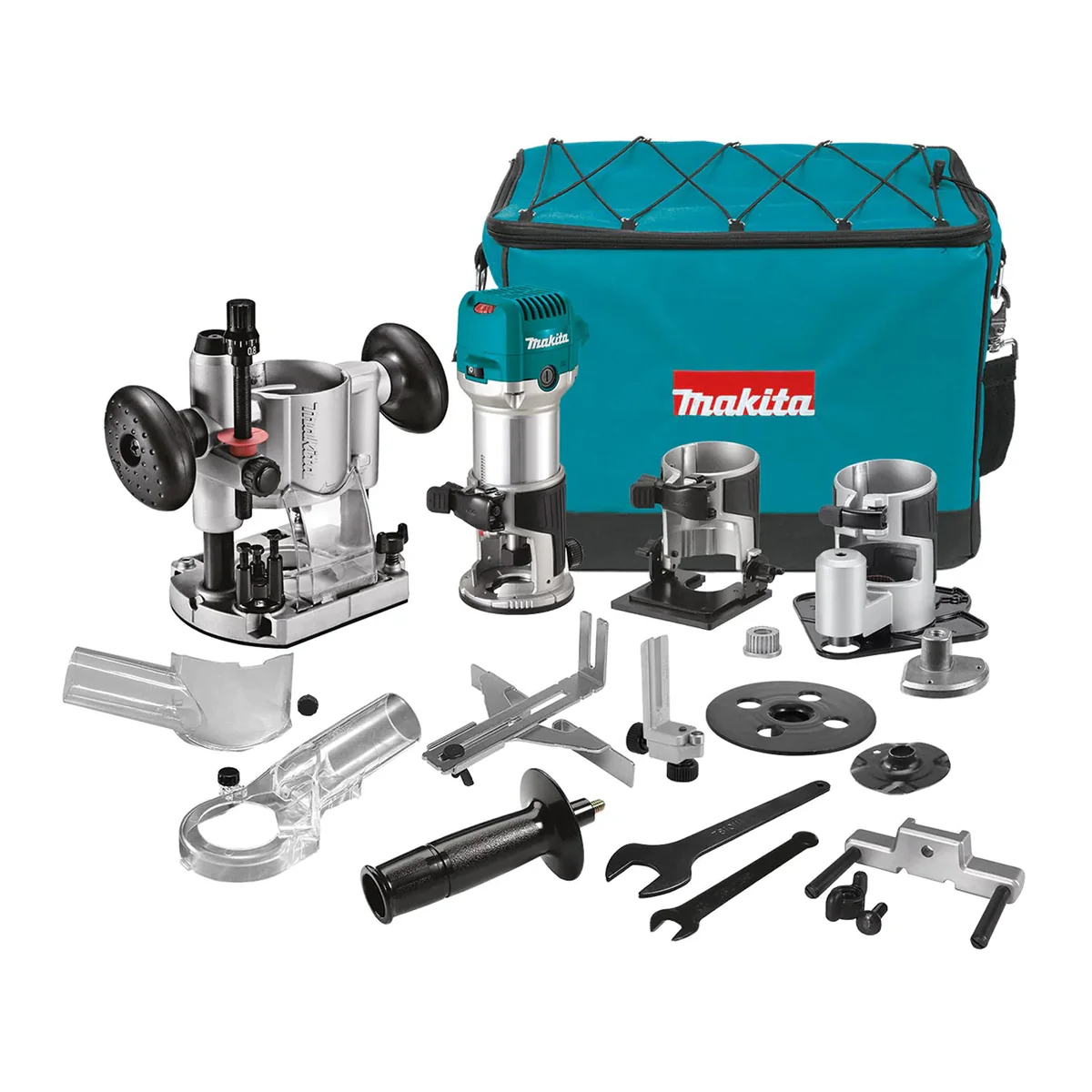 Makita RT0702CX3 Palm Router / Trimmer Kit + Attachments 1/4 ...