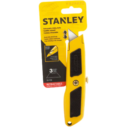 Stanley 10-779 DynaGrip Retractable Utility Cutter Knife 5-5/8 ...