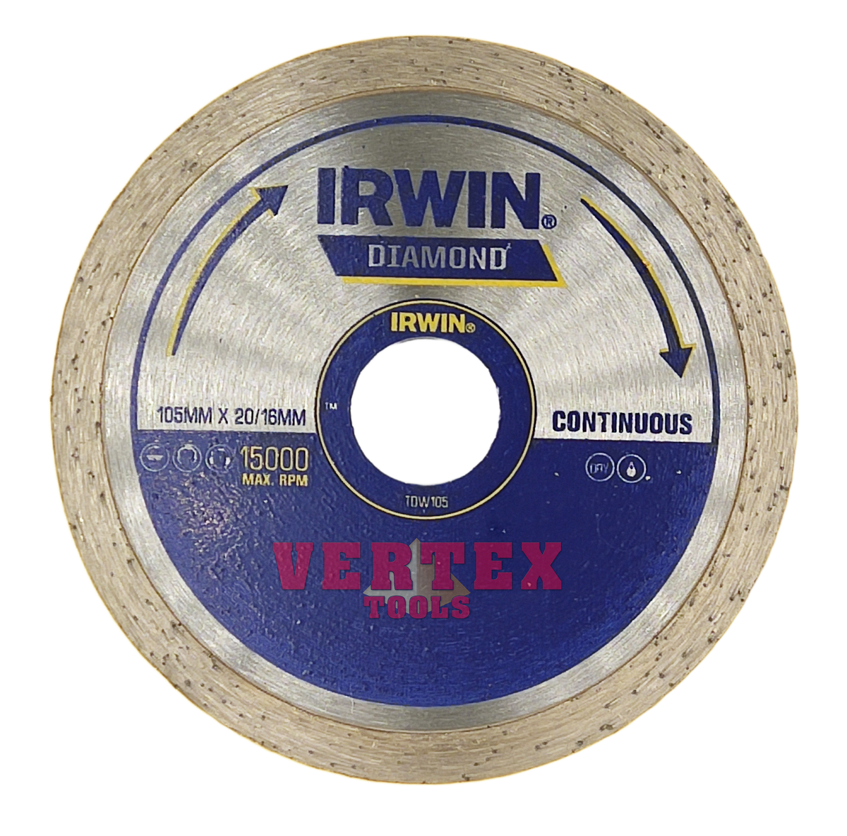Irwin TDW105 Diamond Disc 4" Continuous – vertexpowertools