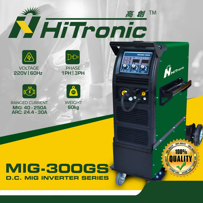 Hi-Tronic MIG 300GS 2in1 ARC/MIG DC Inverter Welding Machine ...