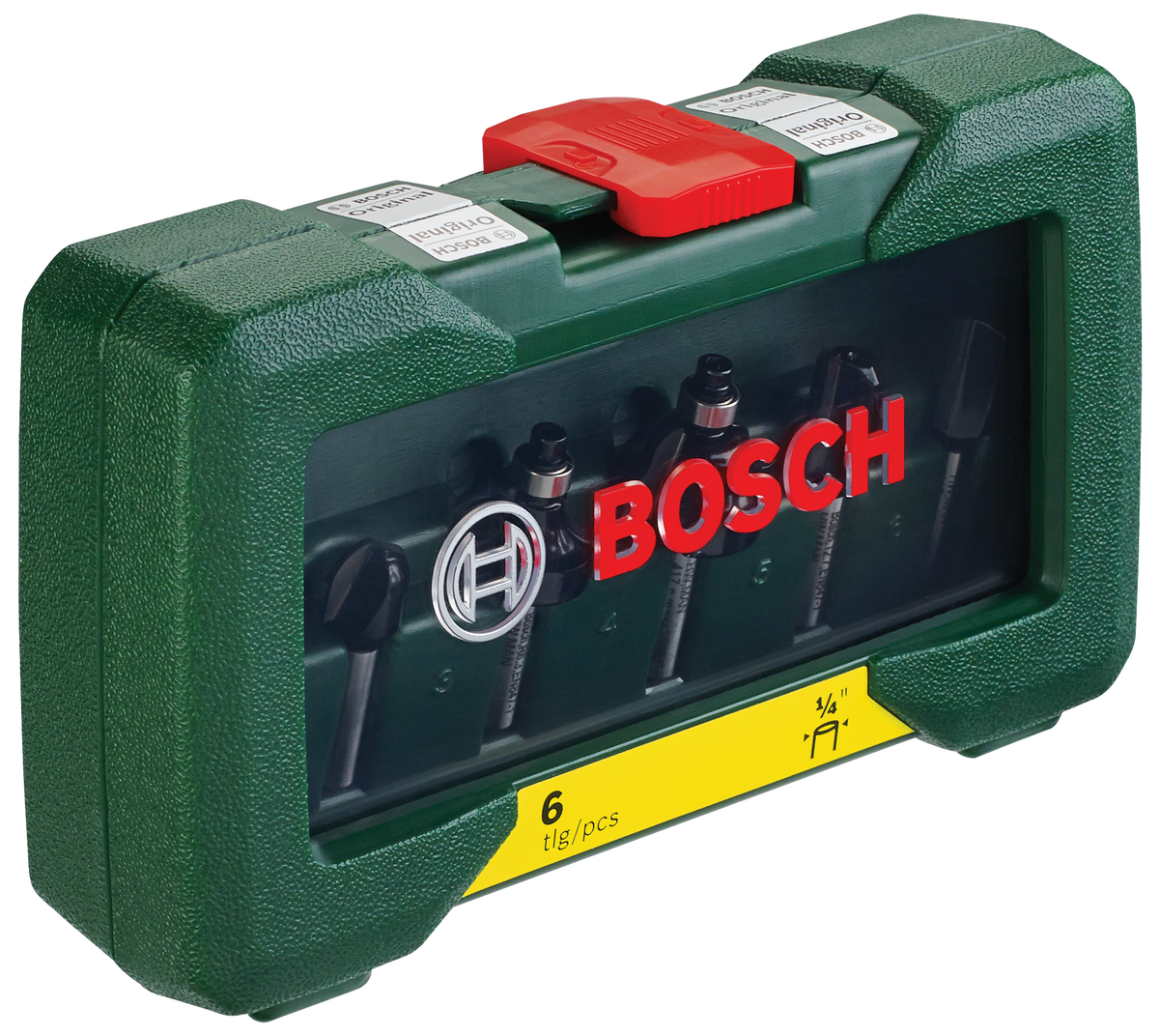 Bosch 2607019462 Router Bit Set 1/4" Shank (6pcs) – vertexpowertools