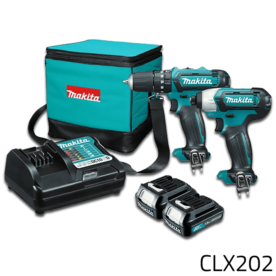 Makita CLX202 12V (CXT-Series) Cordless Combo Kit (Impact Driver - Ham ...