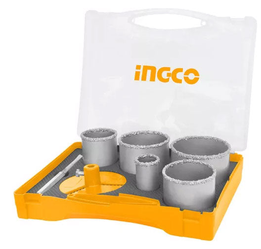 Ingco AKCH0071 Carbide Gritted Hole Saw Set – vertexpowertools