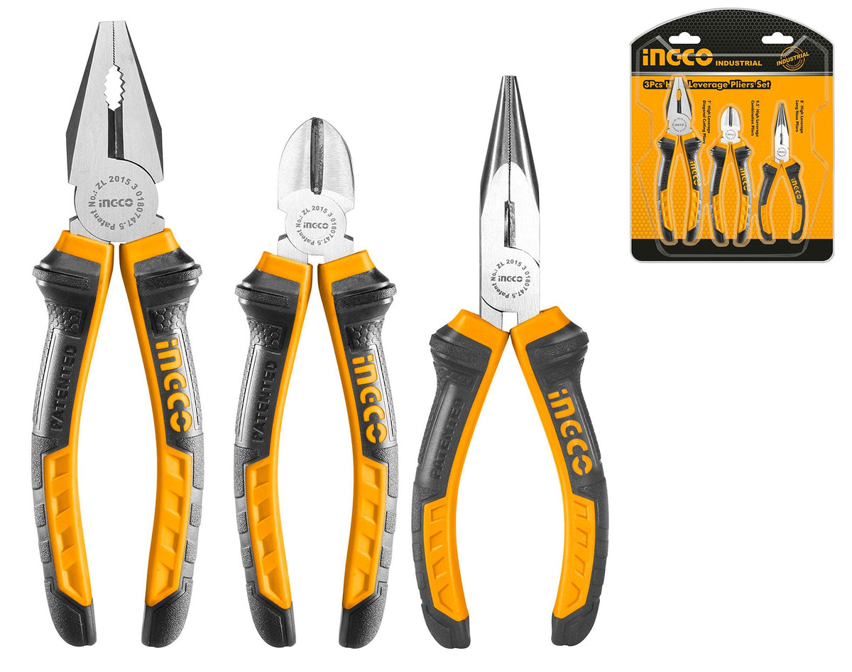 Ingco HKPS08318 3pcs Pliers Set – vertexpowertools