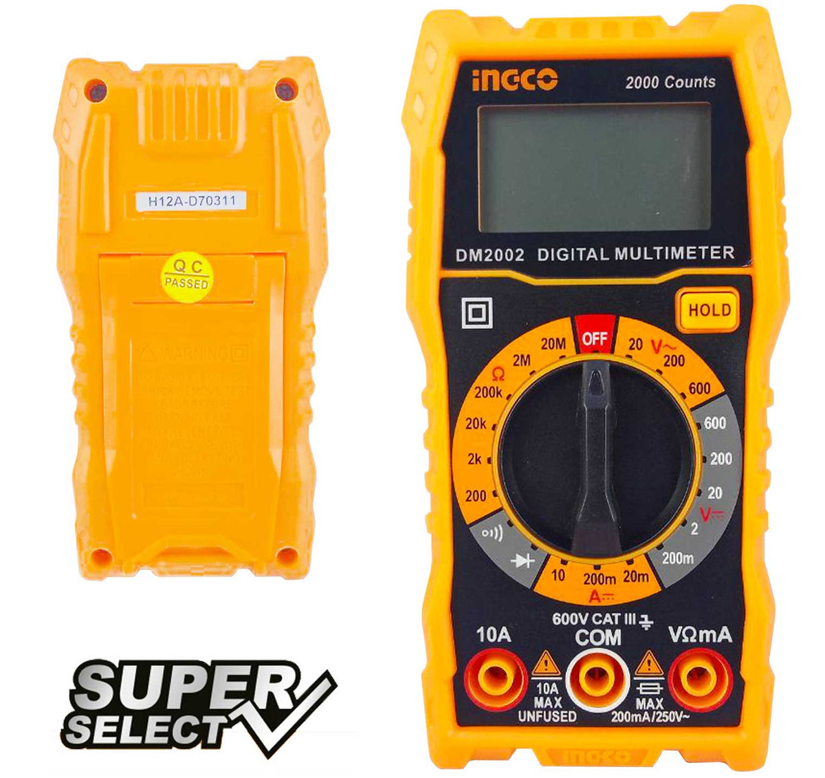 Ingco DM2002 Digital Multi Meter / Tester (SS) – vertexpowertools