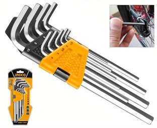 Ingco HHK11091 9pcs Hex Allen Key Wrench Set (Long Arm) – vertexpowertools