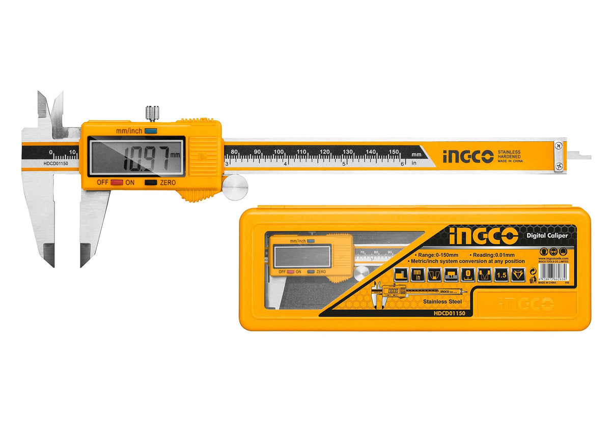 Ingco HDCD01150 Digital Caliper 150mm – vertexpowertools