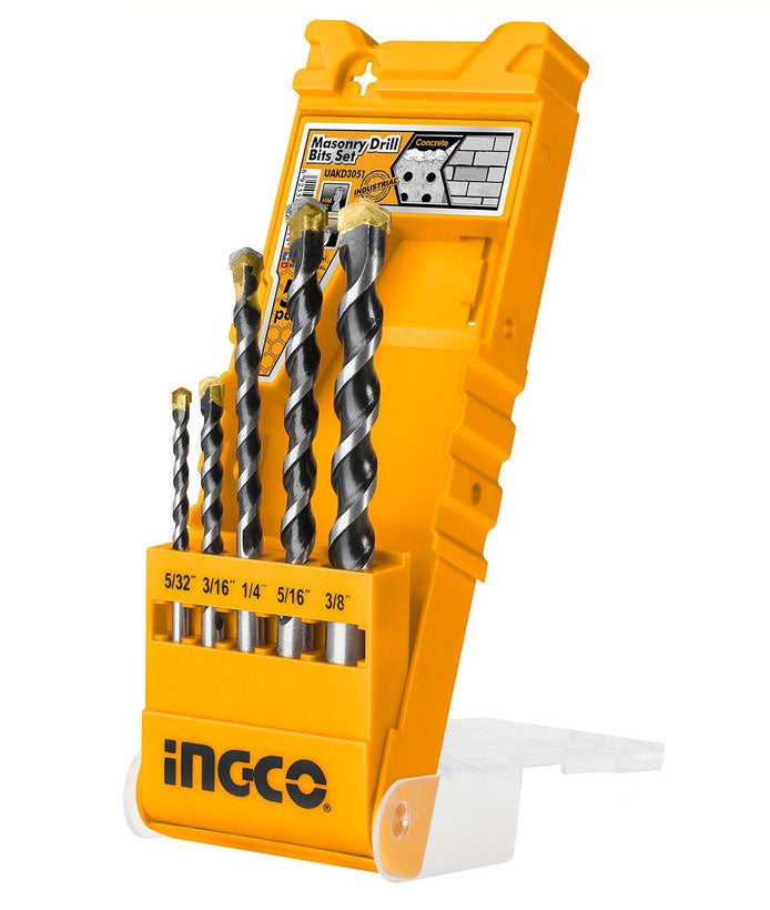 Ingco 5pcs Masonry Drill Bit Set – vertexpowertools