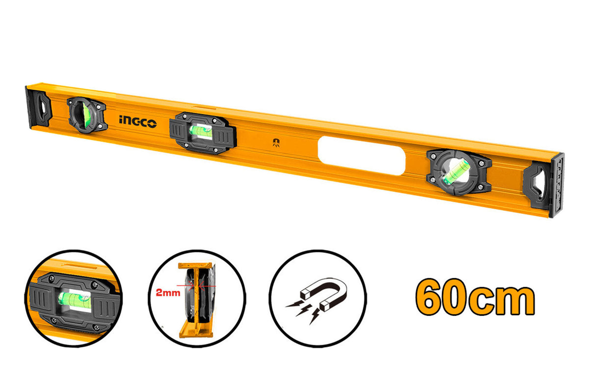 Ingco Spirit Level bar (Magnetic) – vertexpowertools