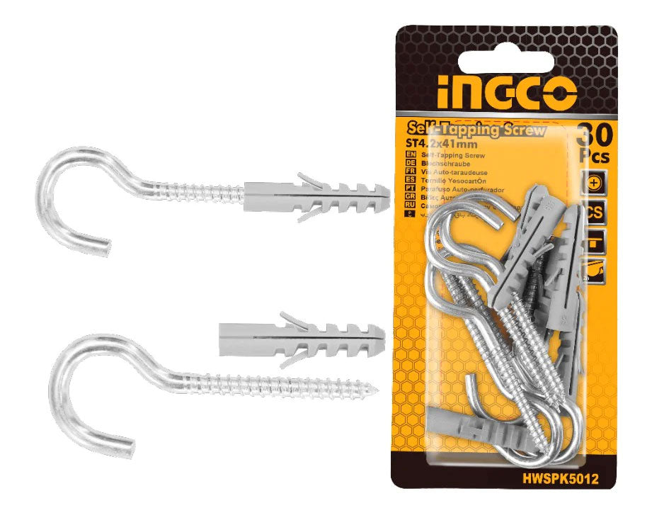 Ingco Screw Plug Sets w/ Hook – vertexpowertools