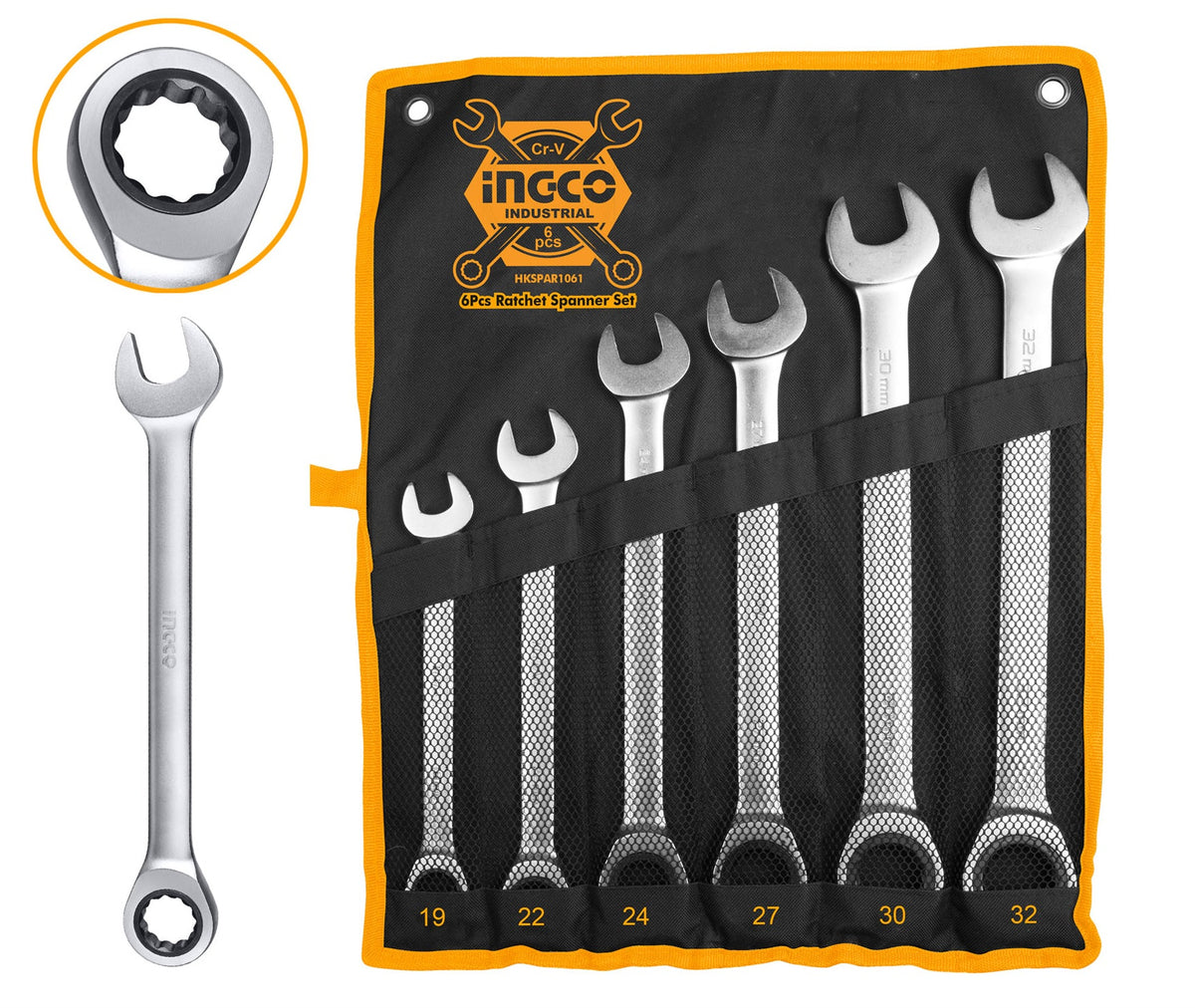 Ingco Ratchet Spanner / Ratcheting Wrench Set – vertexpowertools