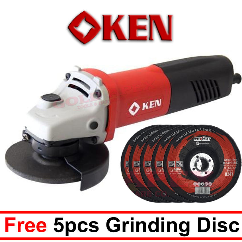 Ken 9710 Angle Grinder 4" w/ 5pcs Grinding Disc – vertexpowertools