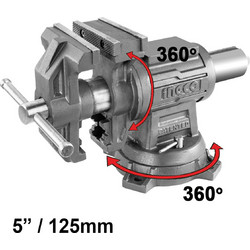 Ingco Swivel Bench Vise with Anvil – vertexpowertools