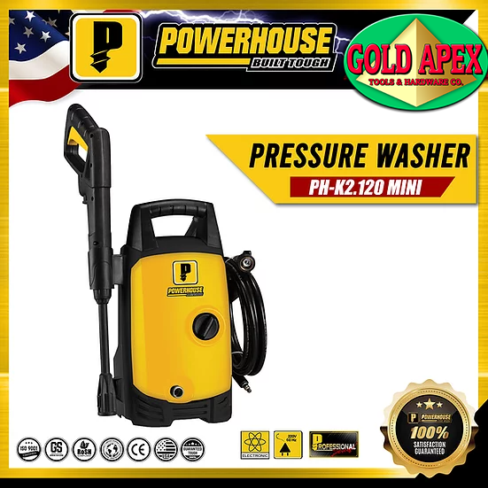 Powerhouse PH-K2.120 Mini High Pressure Washer (120 Bars ...