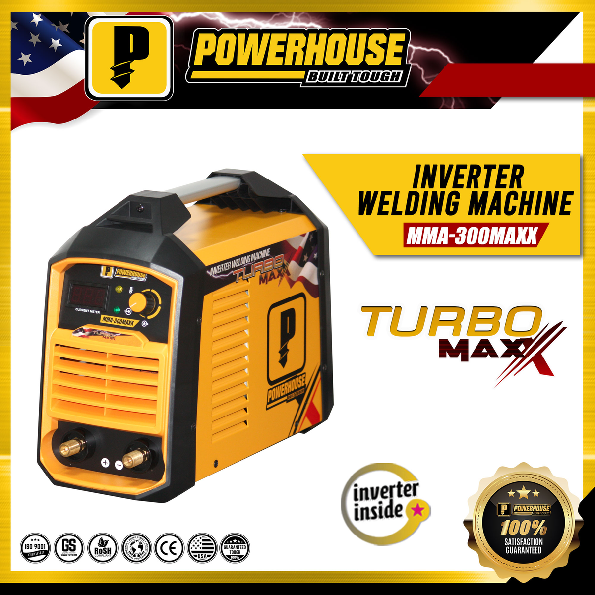 Powerhouse MMA 300A Turbo Maxx DC Inverter Welding Machine – vertexpowertools