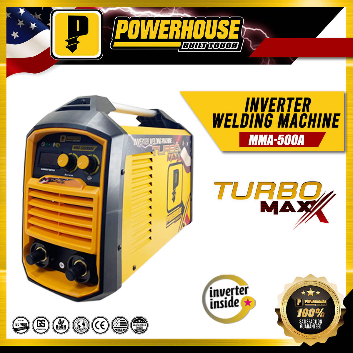 Powerhouse MMA 500A Turbo Maxx DC Inverter Welding Machine ...
