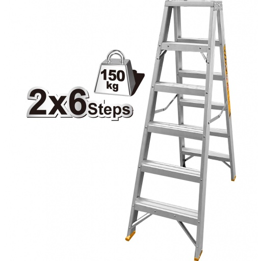 Ingco Double Sided Aluminum A-type Ladder – vertexpowertools