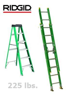 Ridgid Fiberglass Industrial Ladder – vertexpowertools