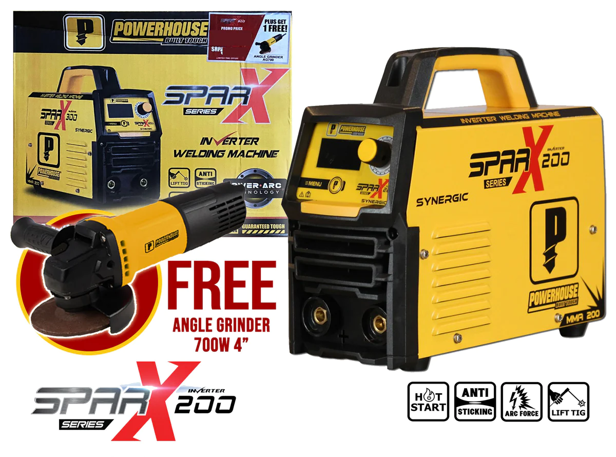 Powerhouse SPARX MMA-200 DC Type Inverter Welding Machine 200A [Synerg ...