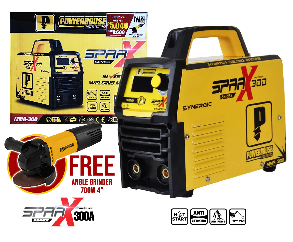 Powerhouse SPARX MMA-300 DC Type Inverter Welding Machine 300A [Synerg ...