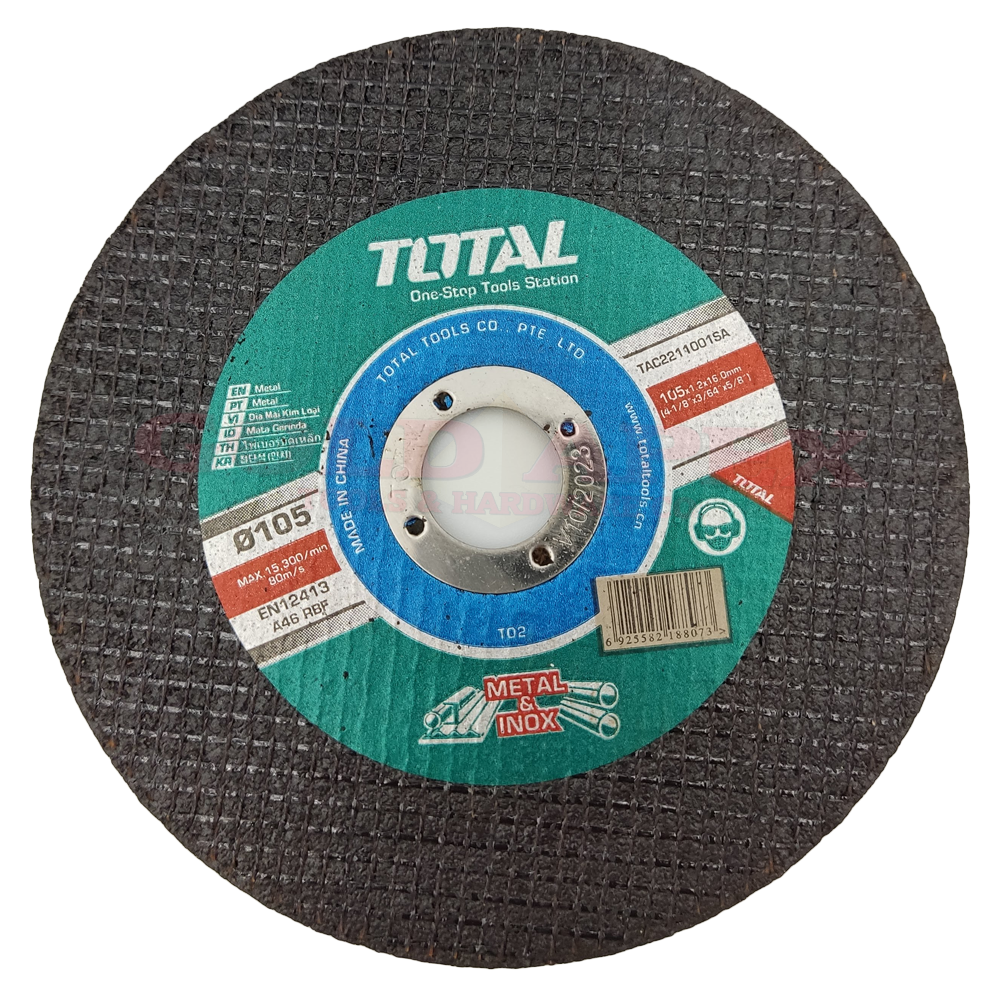 Total TAC2211001SA Cutting Disc 4" for Metal and Inox (Stainless ...
